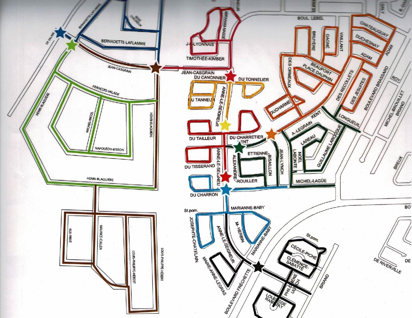 Secteur desservis - Déneigement Sabourin